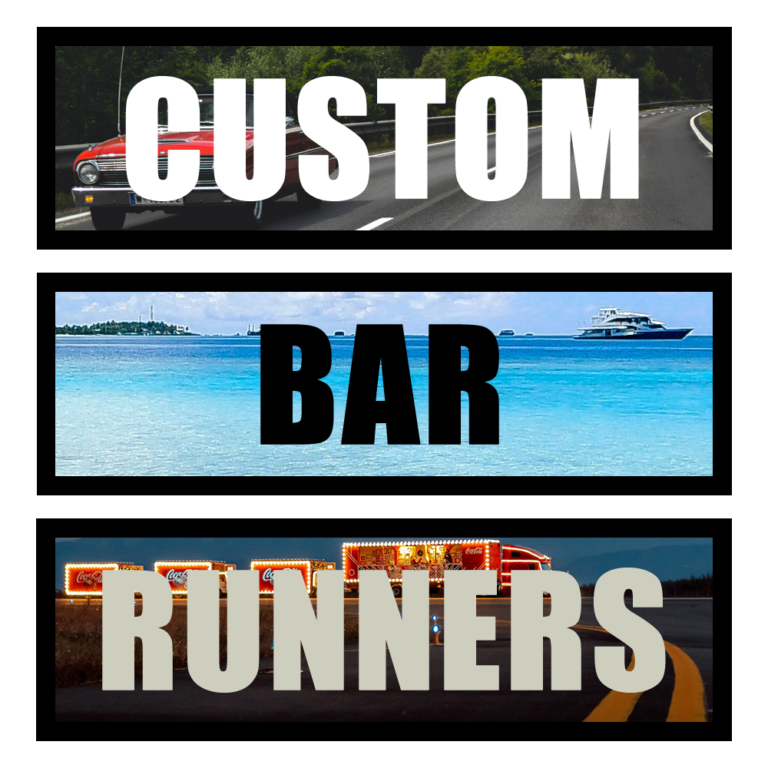Custom Bar Runner Mats | Free Delivery | Printition Australia